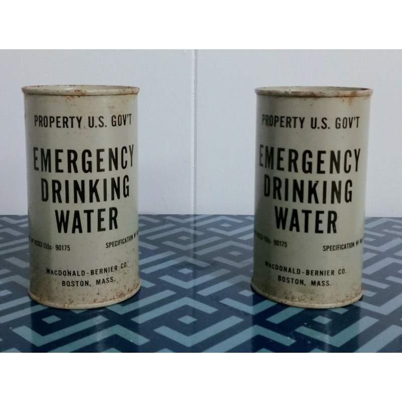 US GOVT Emergency Drinking Water Boston Mass (Eau purifée)